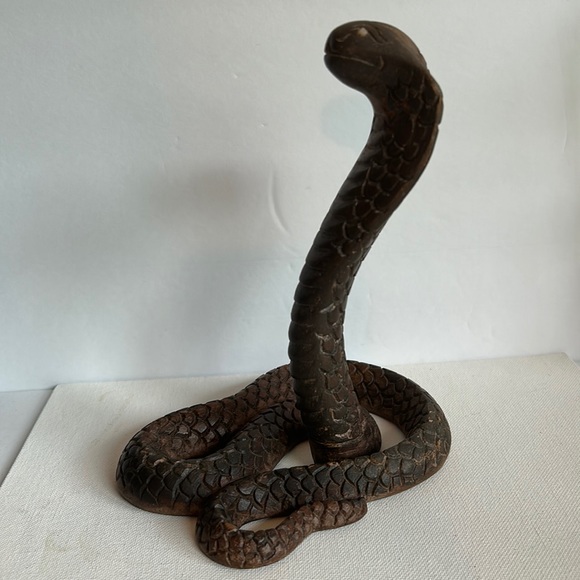 Art | Vintage Handcrafted Wood Cobra | Poshmark